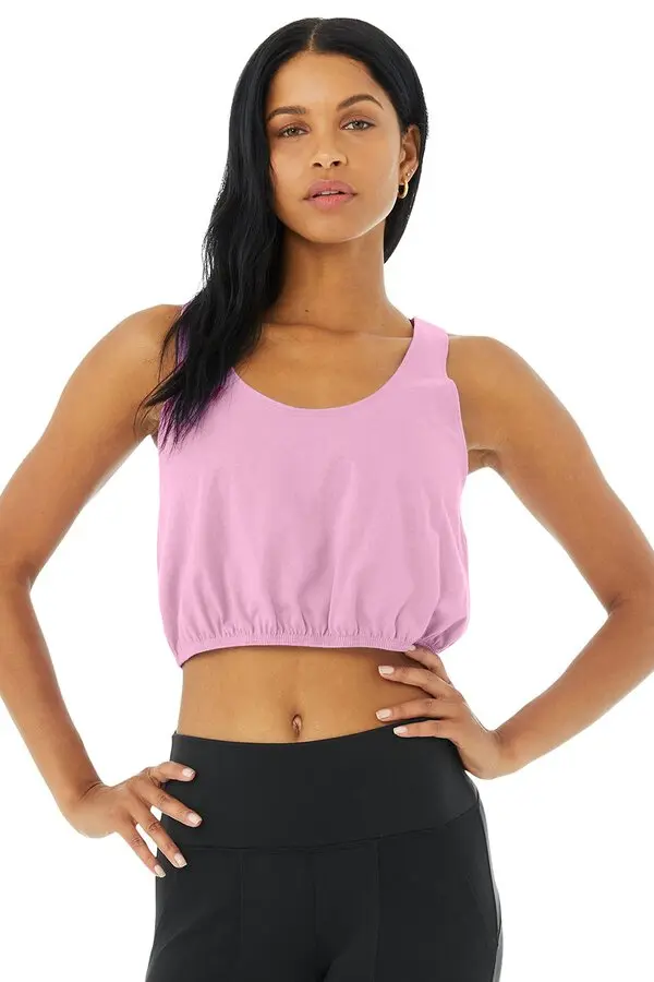 Alo Yoga Cool Breeze Tank Top In Pink Lavender - 31% Off